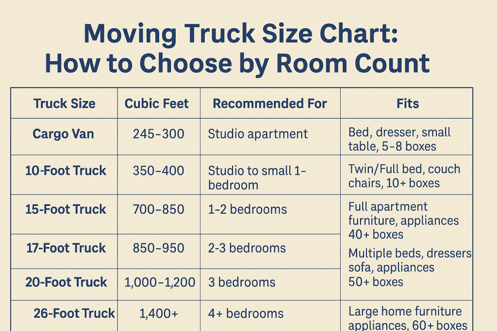 PODS vs. U-Haul: Which Is Better for Your Move? | Moving Truck Size ...
